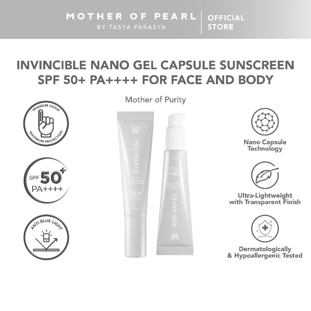 MOTHER OF PEARL - Invincible Nano Gel Capsule Sunscreen SPF 50+PA ...