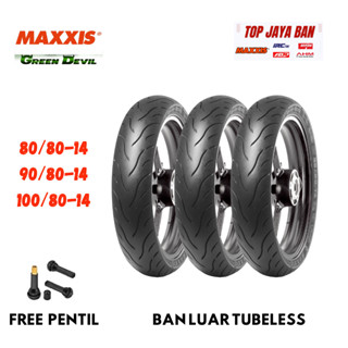 Maxxis Green Devil MA-G1 Matic Tubeless Tires - Variants 100/80-14, 90/ ...