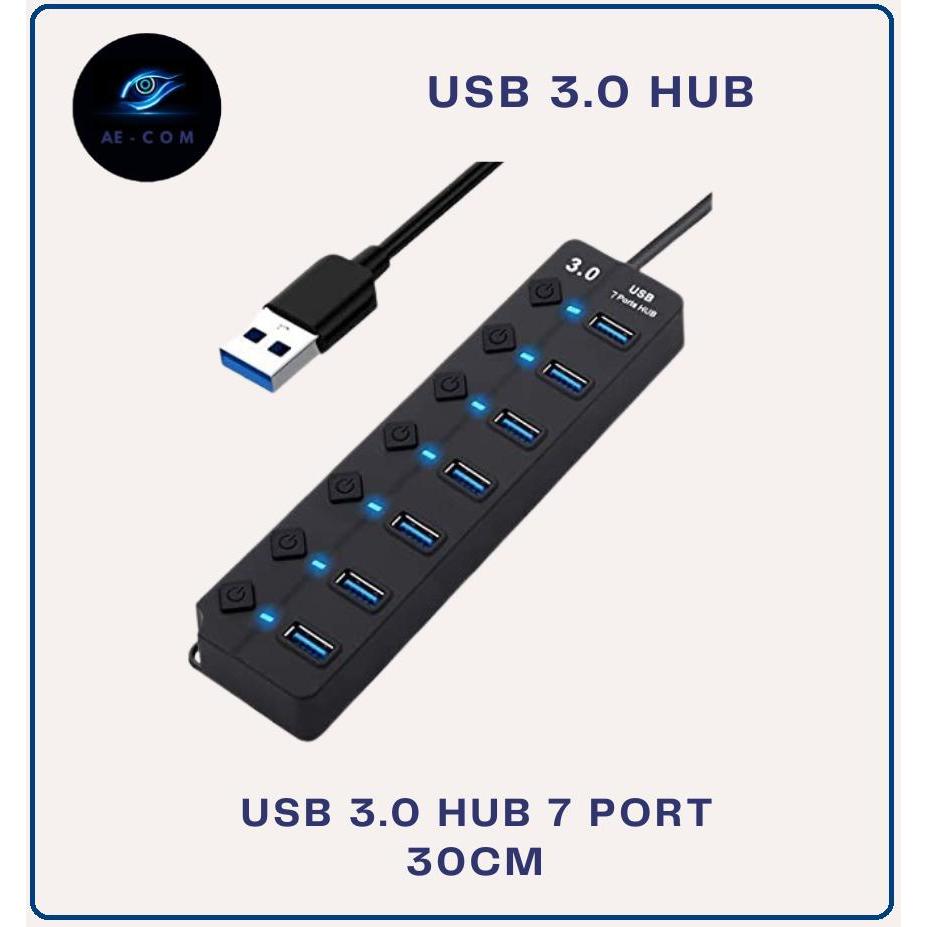 Usb hub 3.0 7 port switch on off MT-UH7 - Usb hub 7 port switch ...