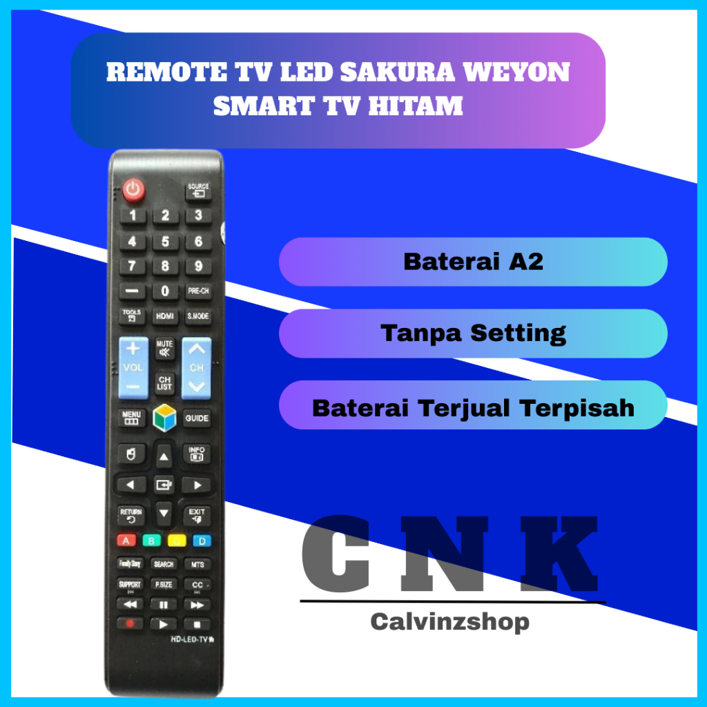 Remote TV Weyon Sakura Smart TV WY-S40 / Remote Sakura Weyon Android ...