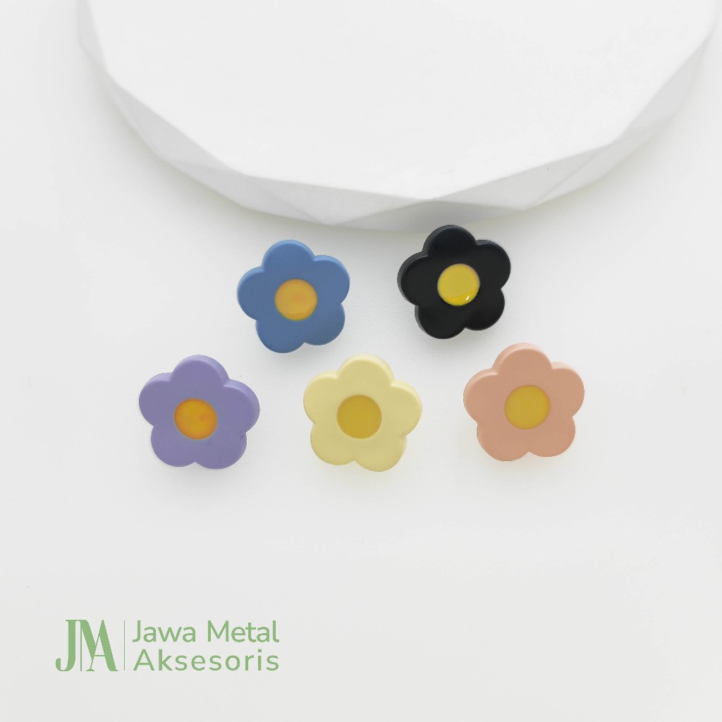 Jawa Plastic Button Colorful Flower Plastic Buttons Unit Dozens of ...