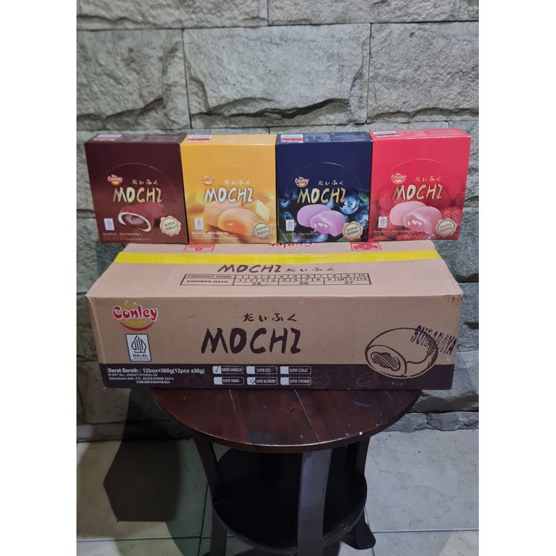 (1 box contains 12 pcs) MOCHI CONLEY SUPER CHOCOLATE || SUPER LECI ...