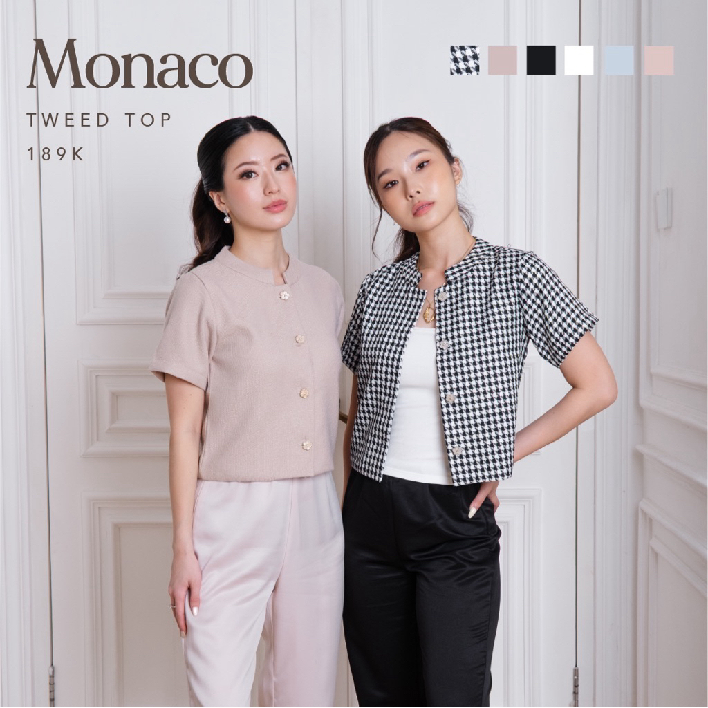 Monaco Tweed Top -- Ocha Wear x Valerie Pattern | Elegant Top | Trendy ...