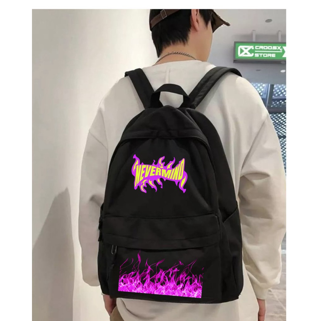 Unisex Backpack, NeverMin Canvas Material, Middle School/Senior High ...