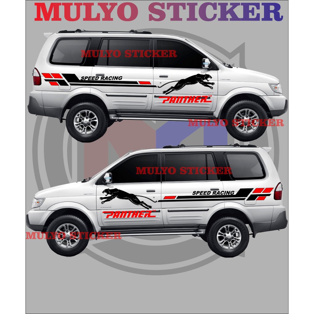Isuzu panther pick up body stickers / panther pickup car body stickers ...