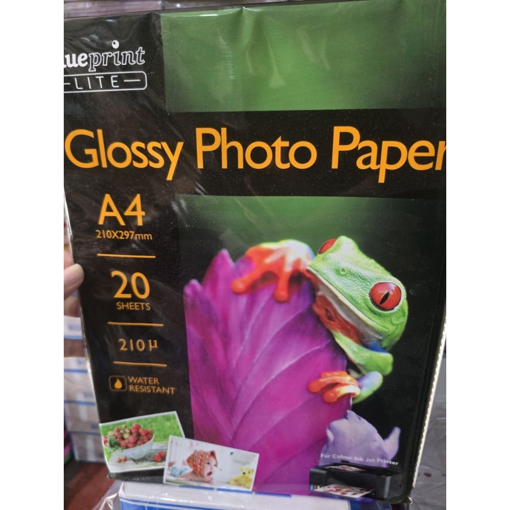 A4 BLUEPRINT PHOTO PAPER GLOSSY PHOTO PAPER 210 MICRON 20 SHEETS GLOSSY BLUEPRINT PHOTO PAPER ...