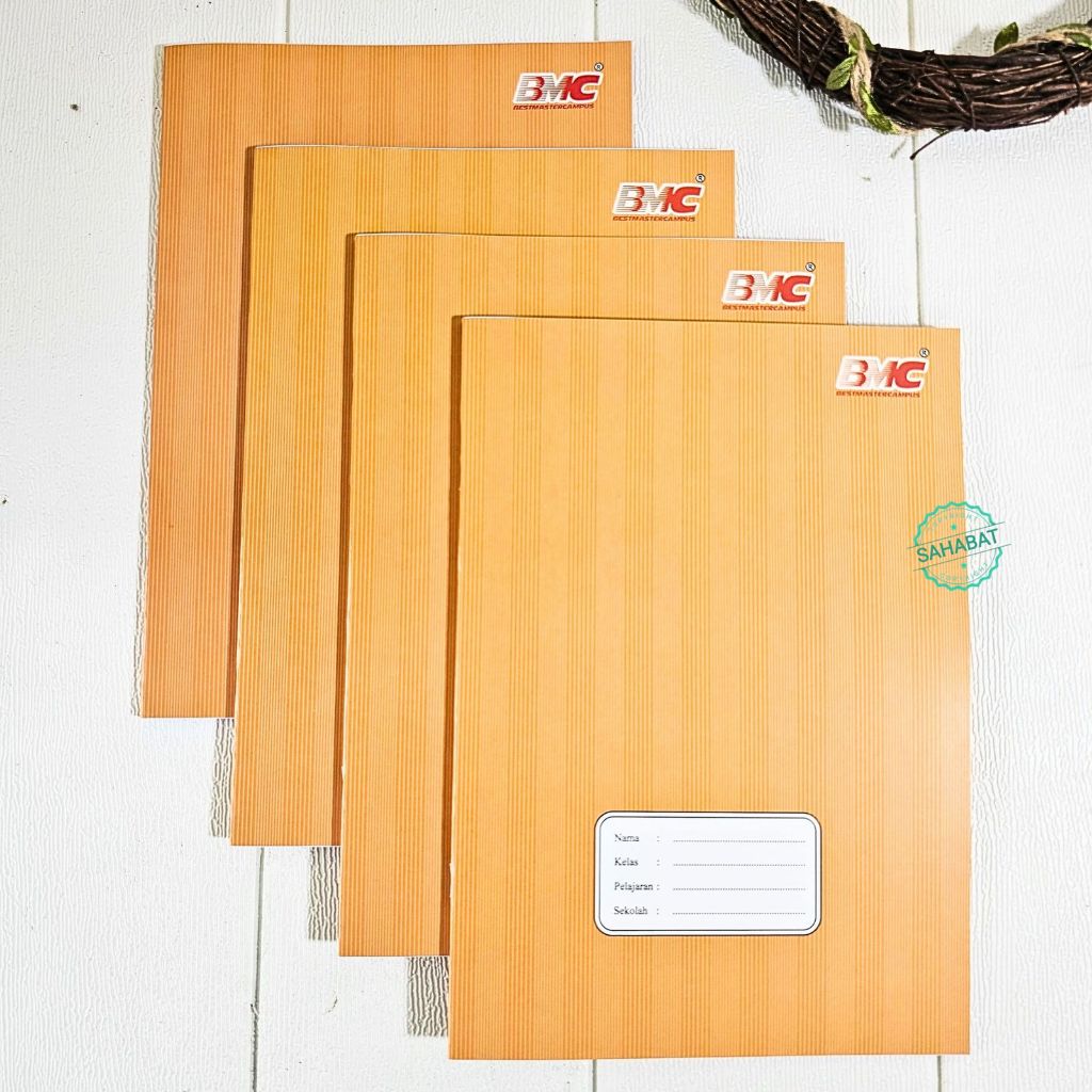 (10PCS) BMC COVER BROWN NOTEBOOK CONTENTS 36 BOXY/LONG SHEETS | Shopee ...