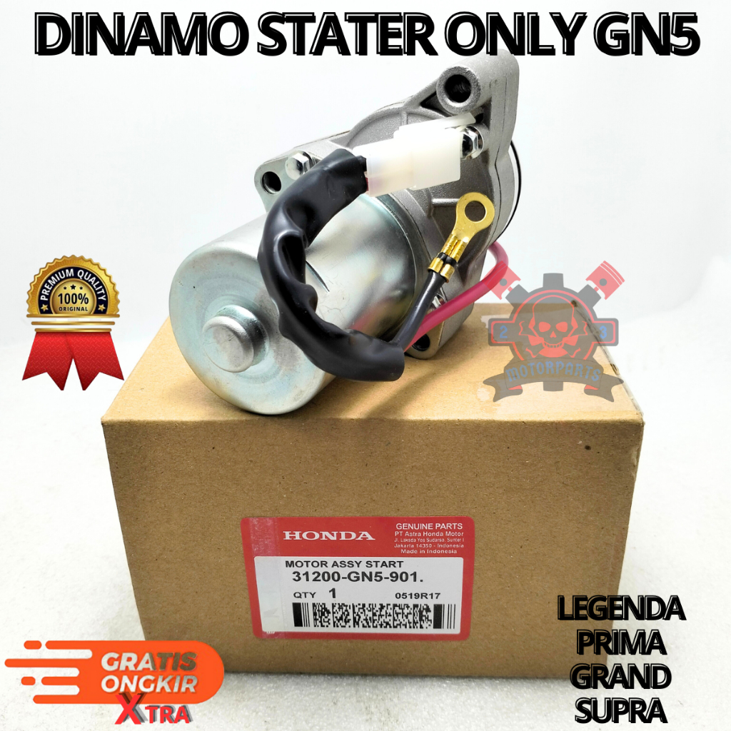DYNAMO STATER ONLY GN5 FOR LEGEND, PRIMA, GRAND, SUPRA.AHM MOTORCYCLES ...