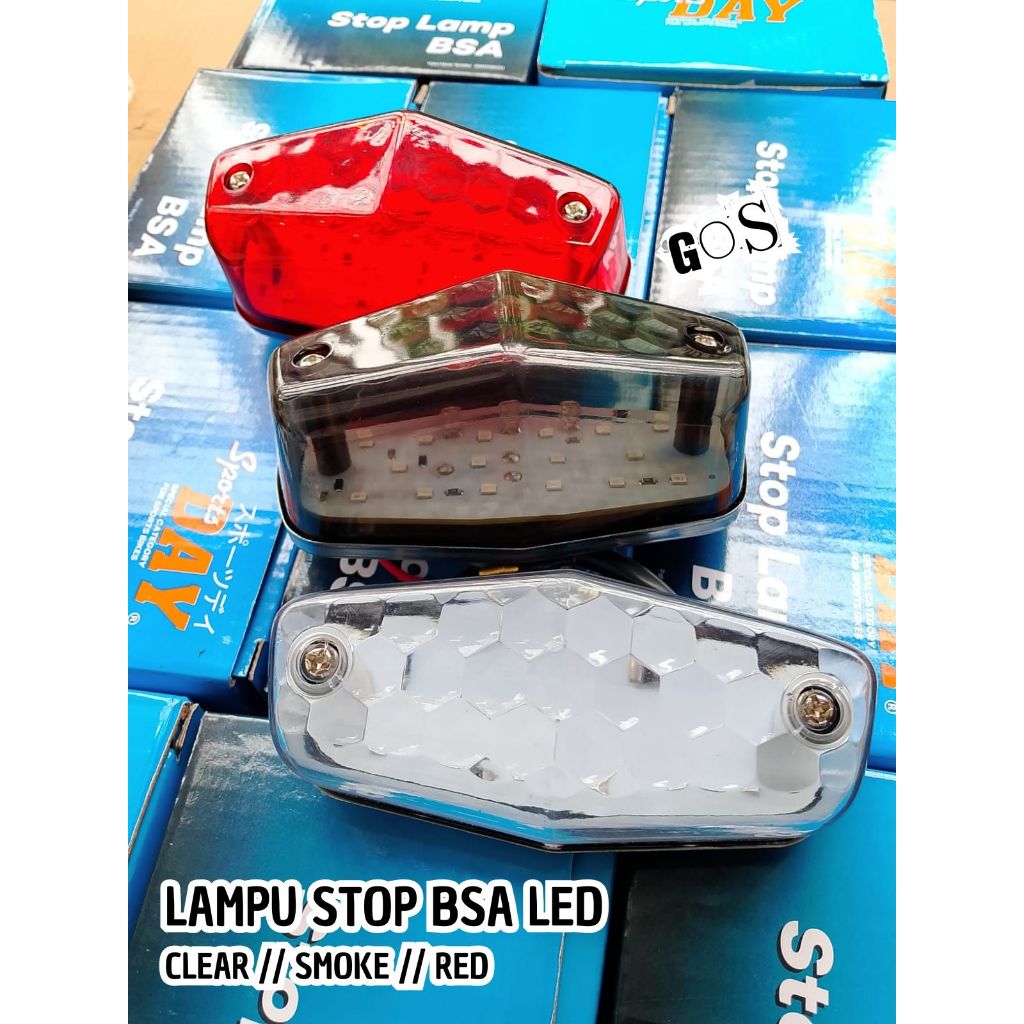 BSA LED STOP LIGHTS CB STOPLAMP CB BSA REAR LIGHTS CB BRAKE LIGHTS NON ...