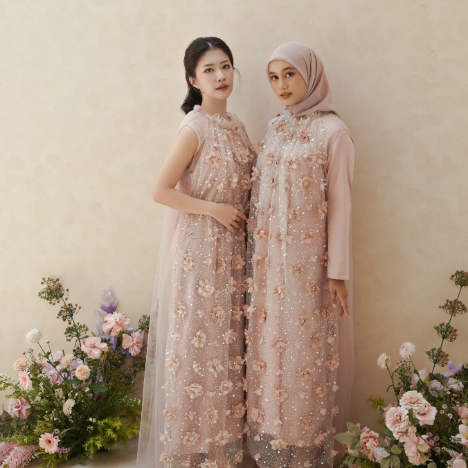 Aura Label - Annelise Dress In Pink | Shopee Philippines