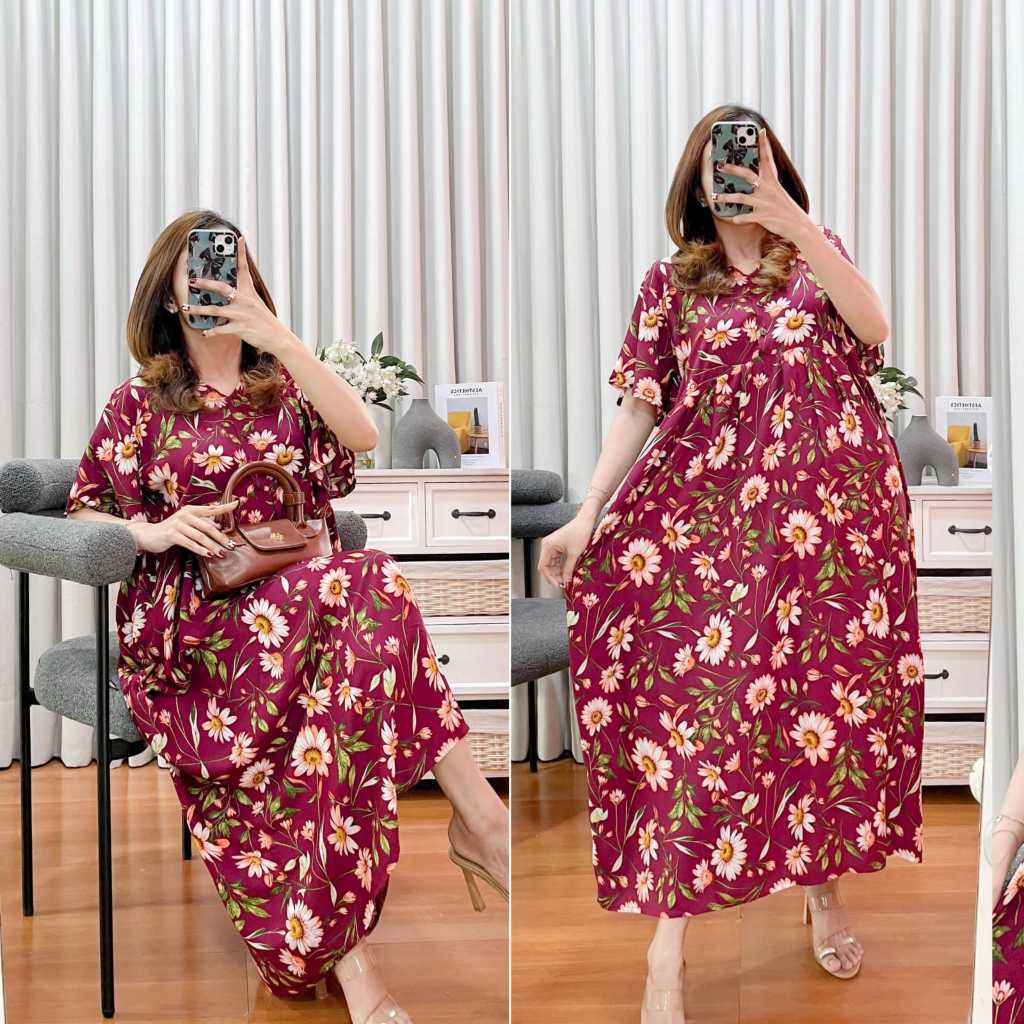 BUSUI JUMBO RUFFLE DRESS / BUSUI STRAP RUFFLE / JUMBO DASTER / PREGNANT ...