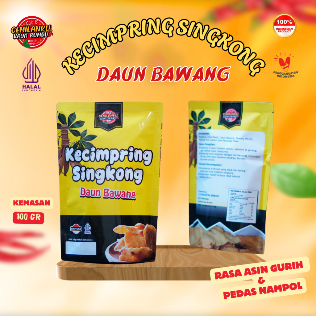 Snackku - Packaged Cassava Onion Leaf Kecimpring | Shopee Philippines