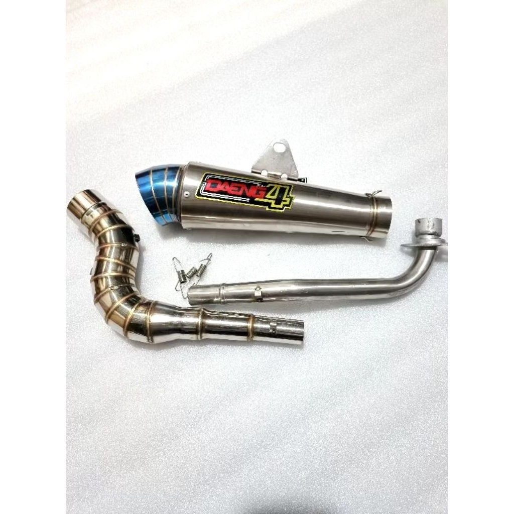 (JS) Daeng Sai 4 Pipe for Xrm 125 Fury 125 Wave 125 Rs 100/110 Wave 100 ...