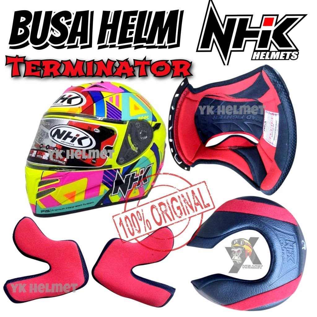 [ 100% original ] NHK TERMINATOR HELMET FOAM FULL SET Foam cheek nhk ...