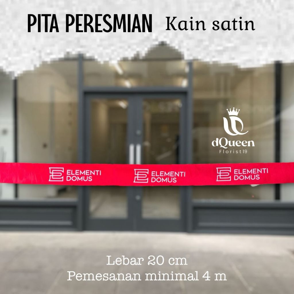 20 cm Satin Fabric Inauguration Ribbon (Without Crested) | Shopee ...