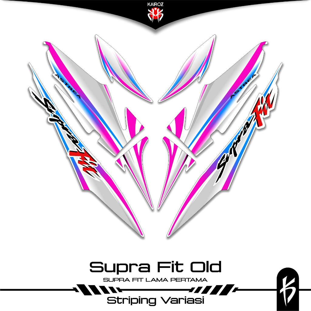 HONDA SUPRA FIT 110 LAMA / OLD STRIPING SKU 26 STICKER STICKER WAVE 110 ...