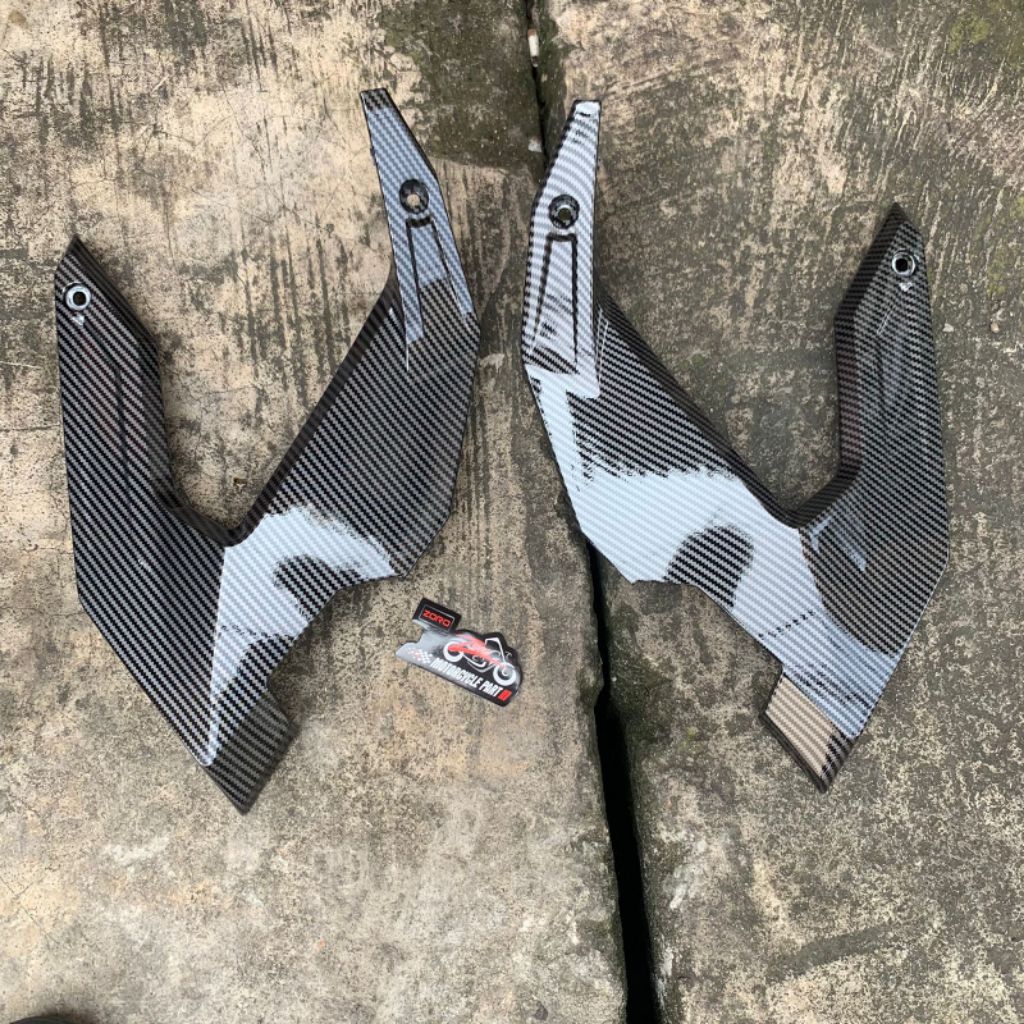 SIDE STEP COVER RIGHT LEFT ONE SET ADV 160 CARBON BLACK GLAZED ZORO ...