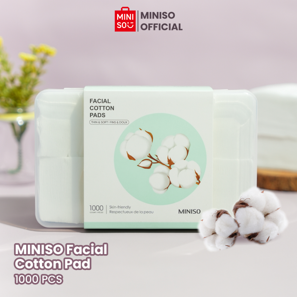 miniso Facial Cotton Pad 1000pcs Thin Cotton Makeup Remover Make Up ...