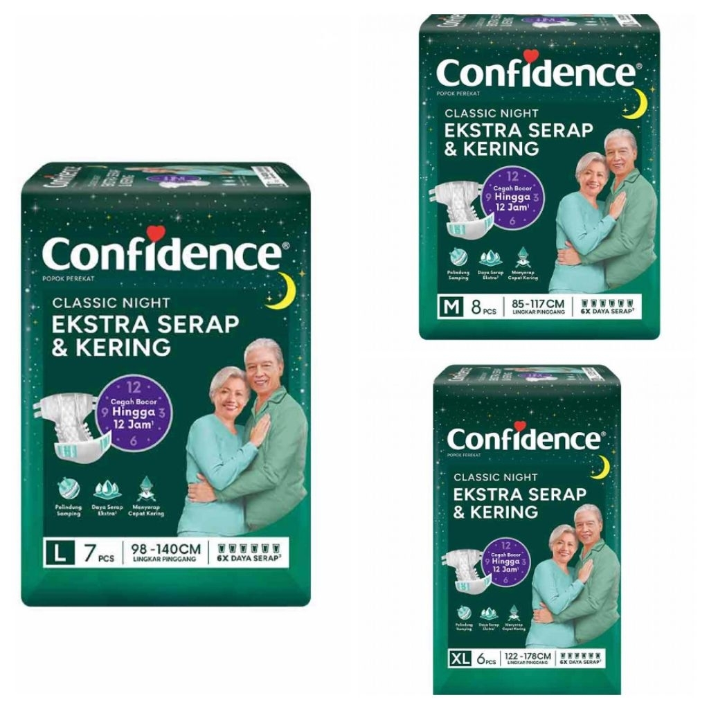 CONFIDENCE DIAPERS ADULT 6'S 7'S 8'S CLASSICp | Shopee Philippines