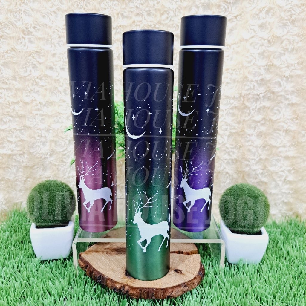 TERMOS Deer Gradation Drinking Bottle 310 ml Black Gradation Deer ...