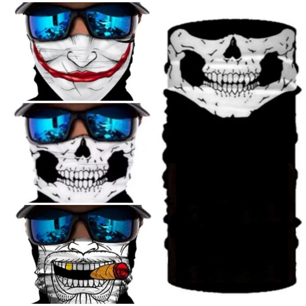 Baff bandana mask jaw skull character face elastic without seams ...