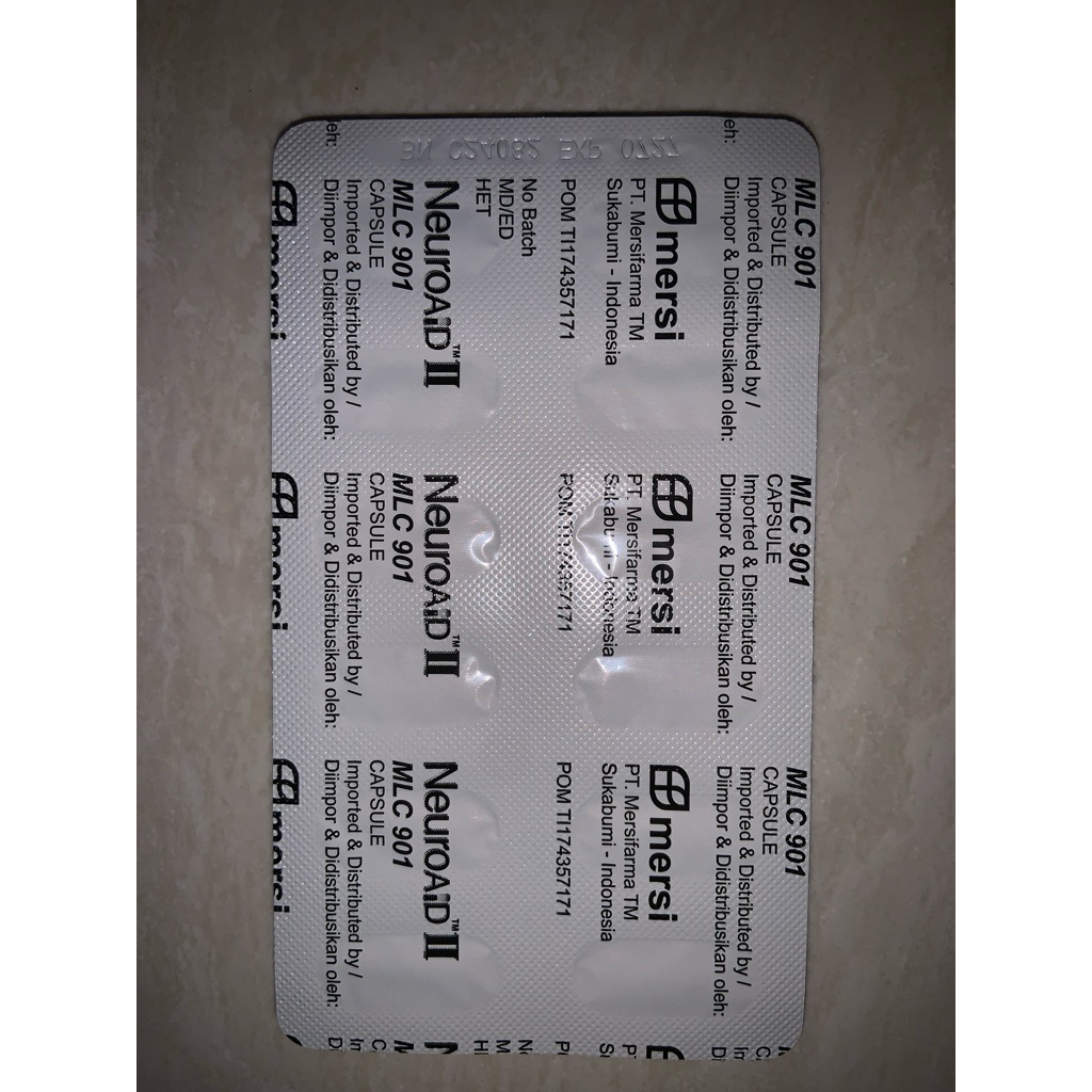 NEUROAID II MLC901 per strip / 12 VEGE CAPS | Shopee Philippines