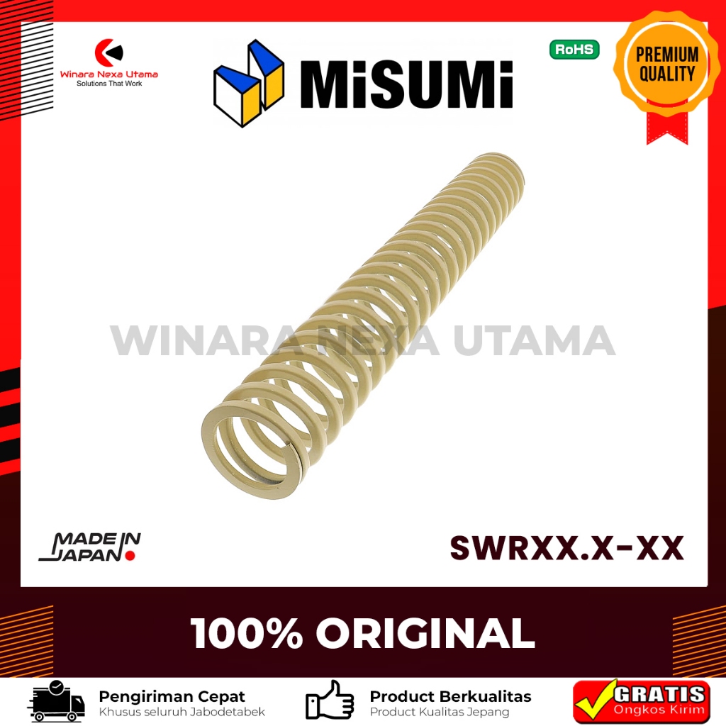 Original Japanese Misumi Springs - SWRXX.X-XX - Cream (Flexible) | Shopee Philippines