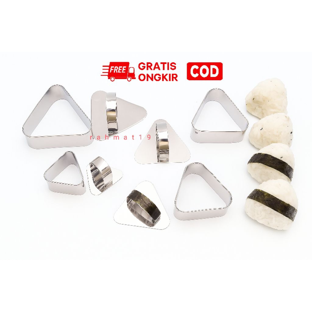 Large and Small Rice Sushi Triangle Onigiri Mold + Chromeboloni ...