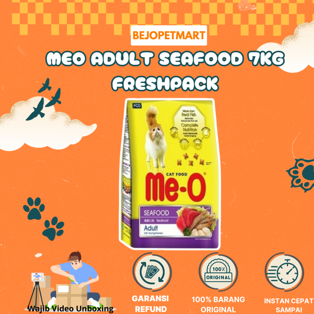 Me-O MEO ADULT SEAFOOD 7KG FRESHPACK | Shopee Philippines