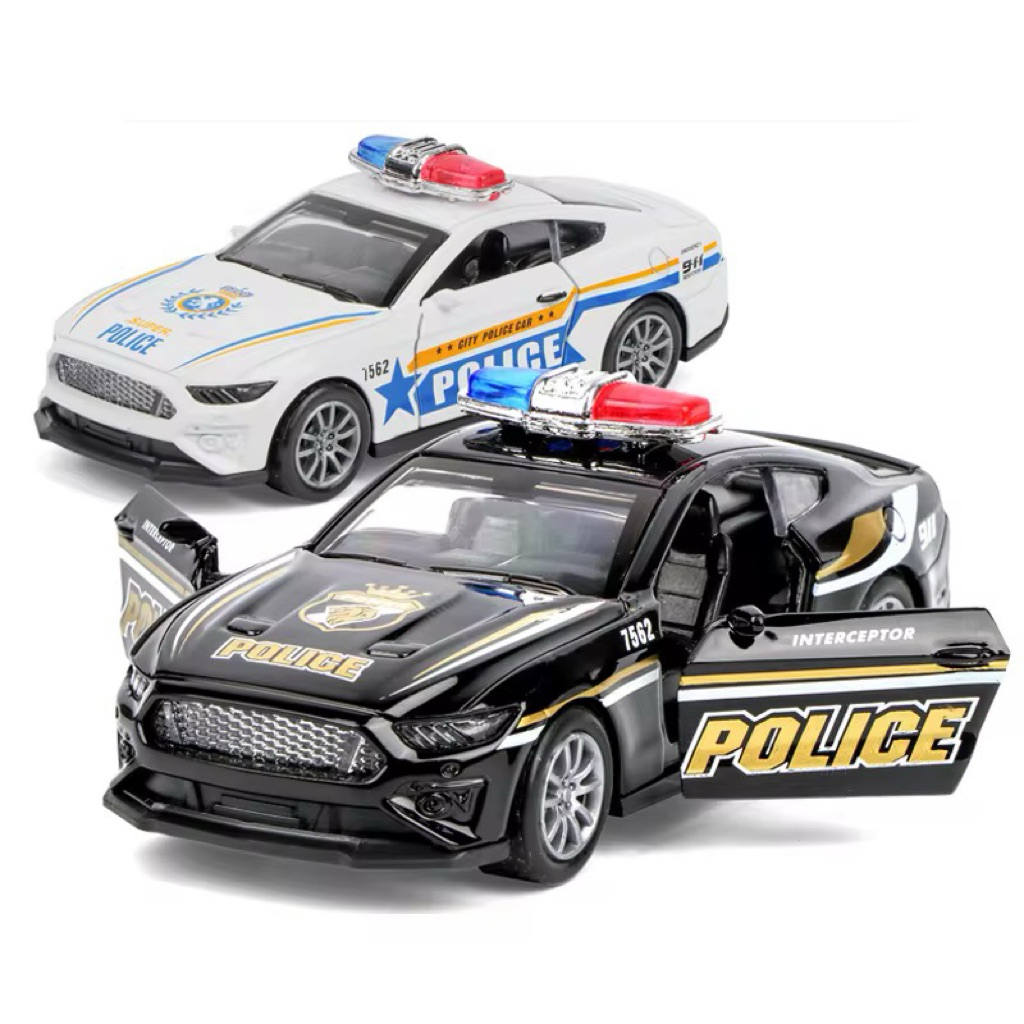 1:32 scale Diecast CAR POLICE CAR Can open and close the doors of metal ...