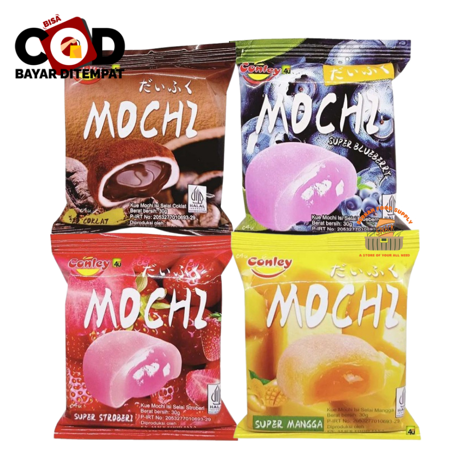 [ BERKAH ] Conley Mochi Super 30gr Super Large Mochi Cake filled with ...