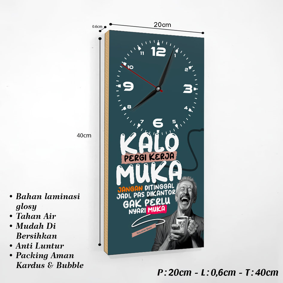 Hard World Motivational Quotes Wall Clock / Islamic Wall Clock Living ...