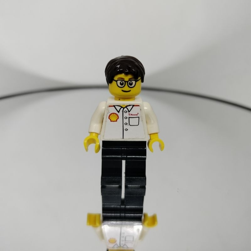 Lego Minifigure Ori Shell White torso (Sticker), Glasses - shell015 ...