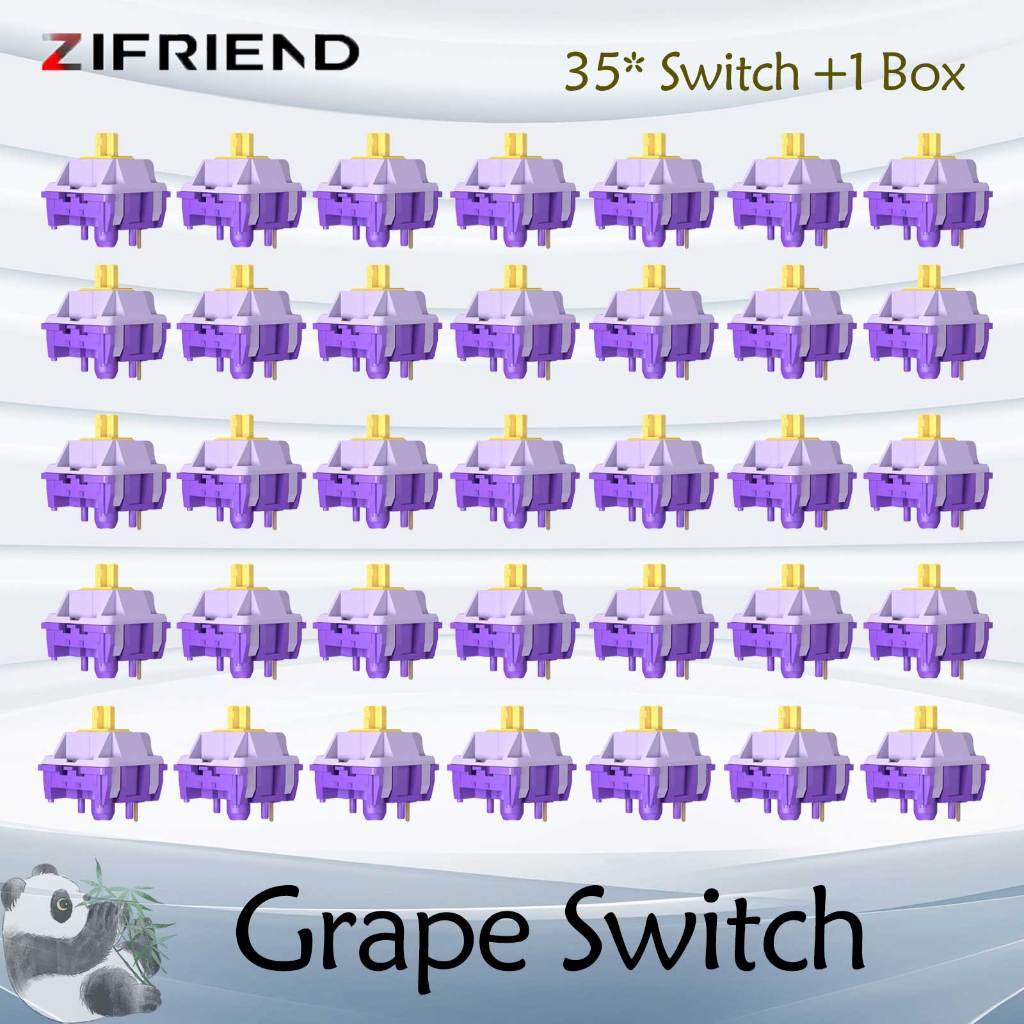 Hmx 5 Pin Switch Linear Grape Switch for Mechanical Keyboard 10/35box ...