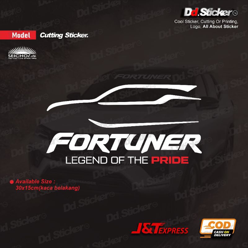 Fortuner car sticker Fortuner car body sticker Fortuner car window ...