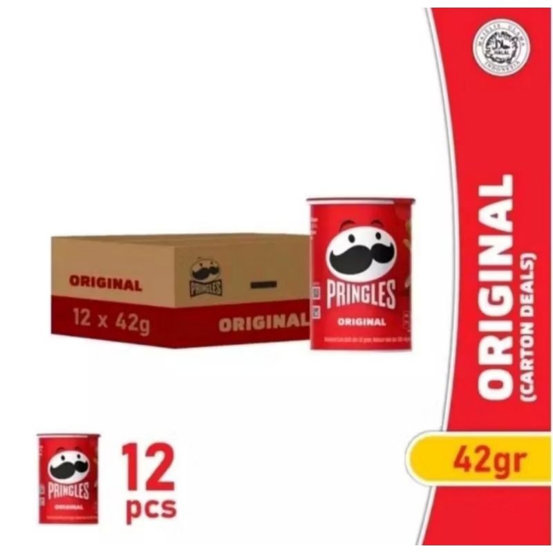 Pringles Original 42 Grams 1 Carton contains 12 pcs | Small Packaged ...
