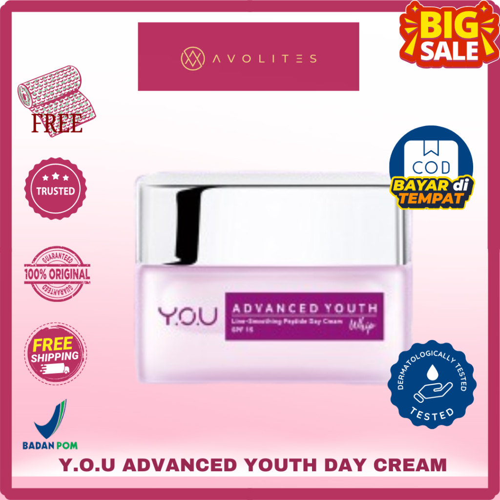 YOU Advanced Youth Line-Smoothing Peptide Day Cream SPF 15 -Whip 30g ...