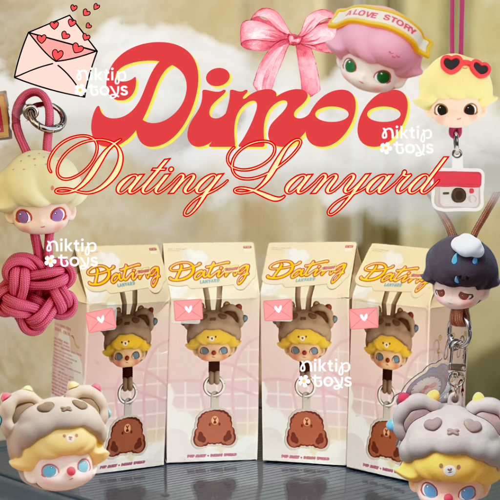 (READY Instant) Pop Mart Dimoo Dating Lanyard | Original cute office ...