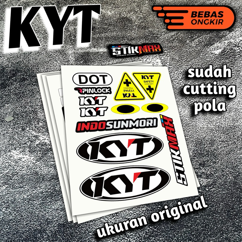 Kyt helmet stickers / complete with waterproof cutting and are ...