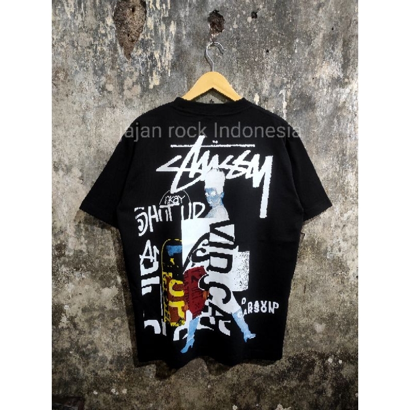 St*ssy DAVID CARSON DO YOUR THANG BLACK TEE T-SHIRT | Shopee Philippines