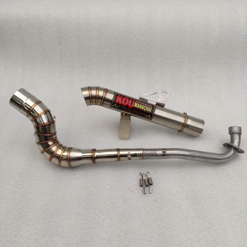 Canister super open pipe 51mm tube type kou 1set for xrm 110 125 wave ...