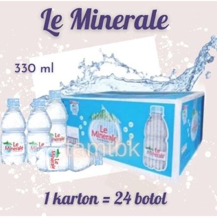 Le Minerale 330 ML - Mineral Water 1 Box Contains 24 Bottles | Shopee ...