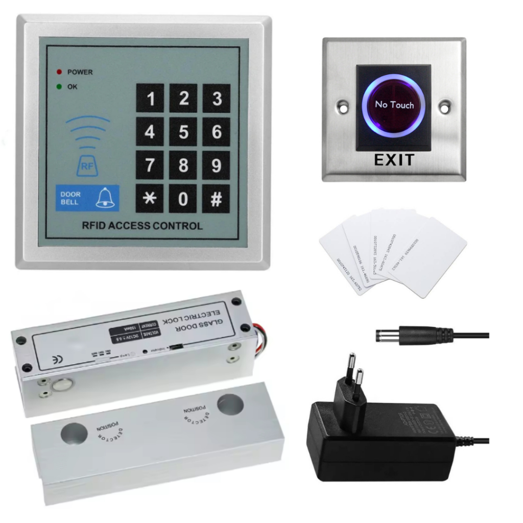 Rfid 125KHZ Card Door Access Control Package Glass Door Access Control Package Glass meeting ...