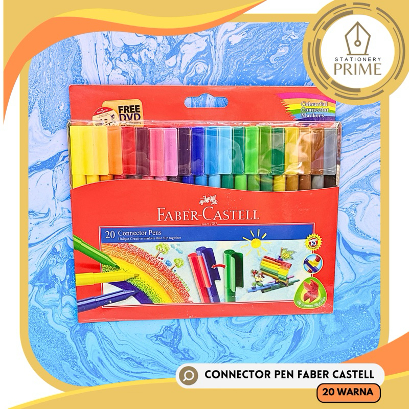 Faber Castell Pen Connector 20 colors (Color Markers) | Shopee Philippines
