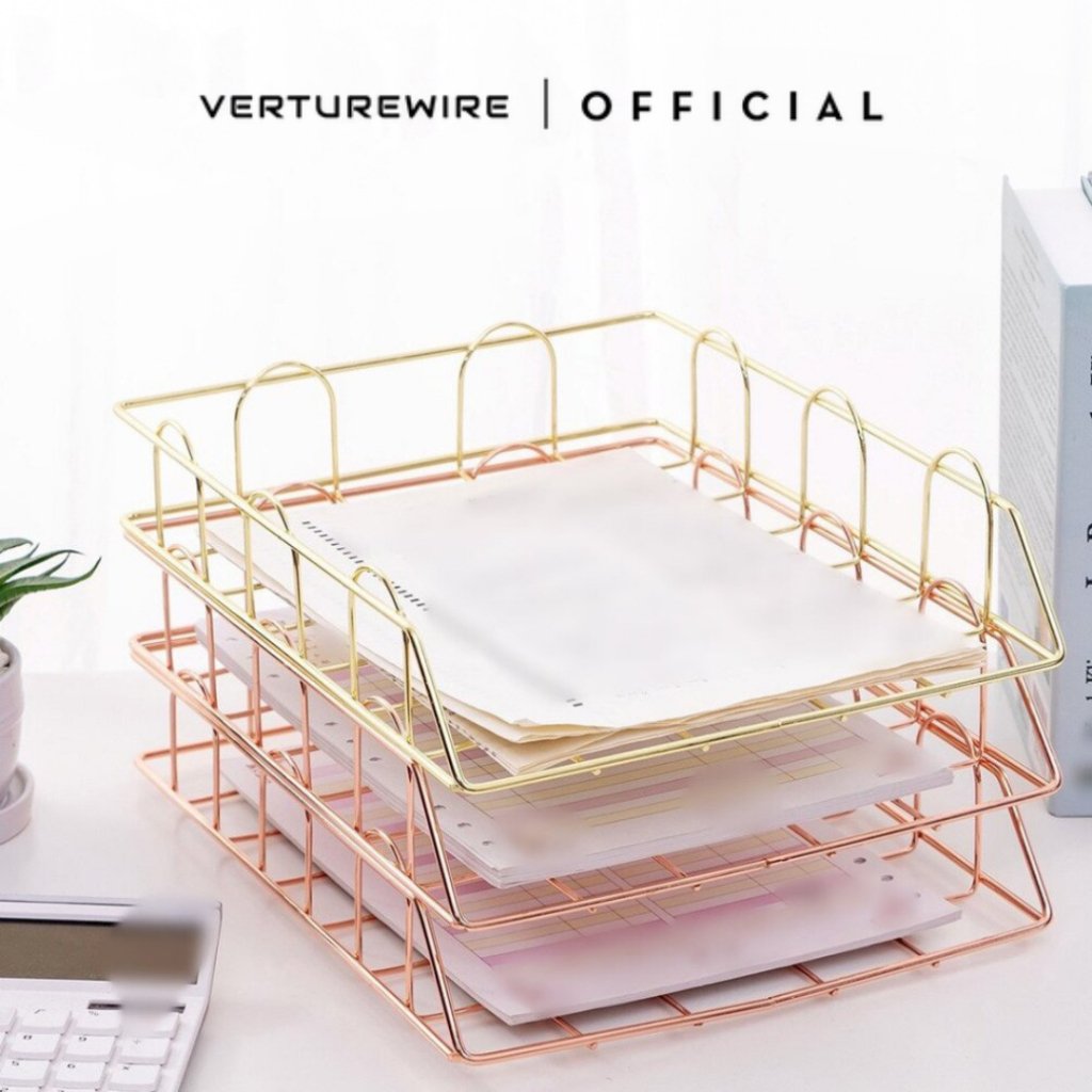Verturewire Stacking Document Tray - Paper Document Rack | Shopee ...