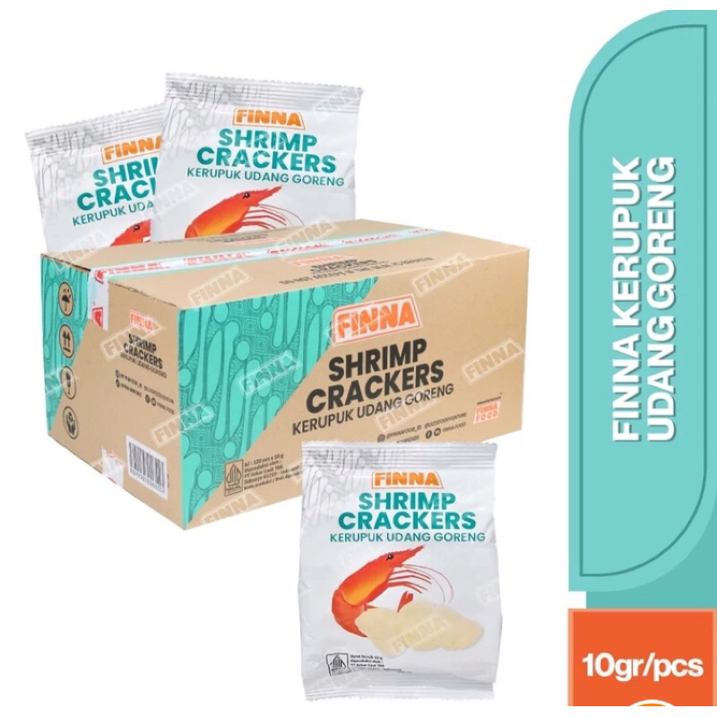 (EXP. JANUARY 2026) Finna Ready-to-Eat Shrimp Crackers 1 Box/Shrimp ...