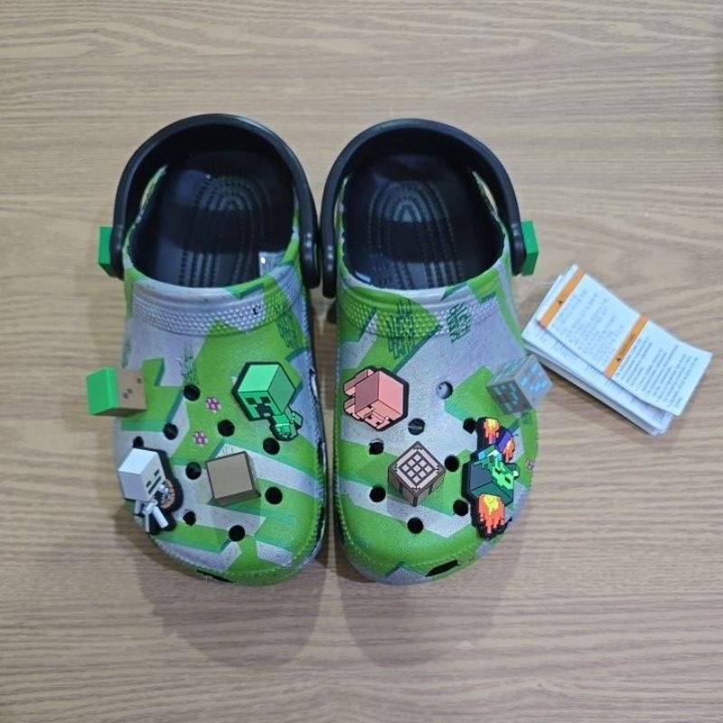 Adult Crocs Minecraft Clog Sandals(Include Jibbitz) | Shopee Philippines