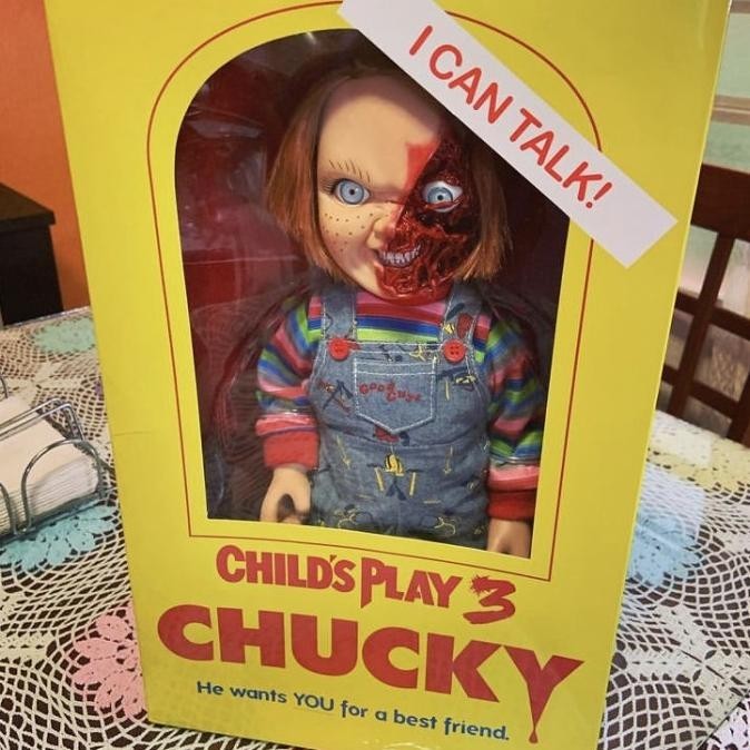 New original chucky pizza face mezco doll | Shopee Philippines