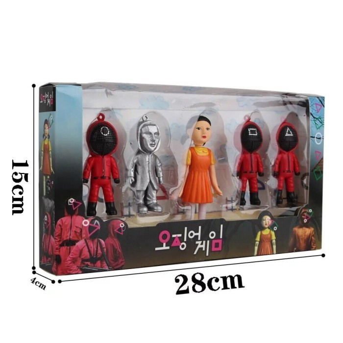 Squid Game Robot Figure Collection Toy Contains 5 Pcs | Shopee Philippines