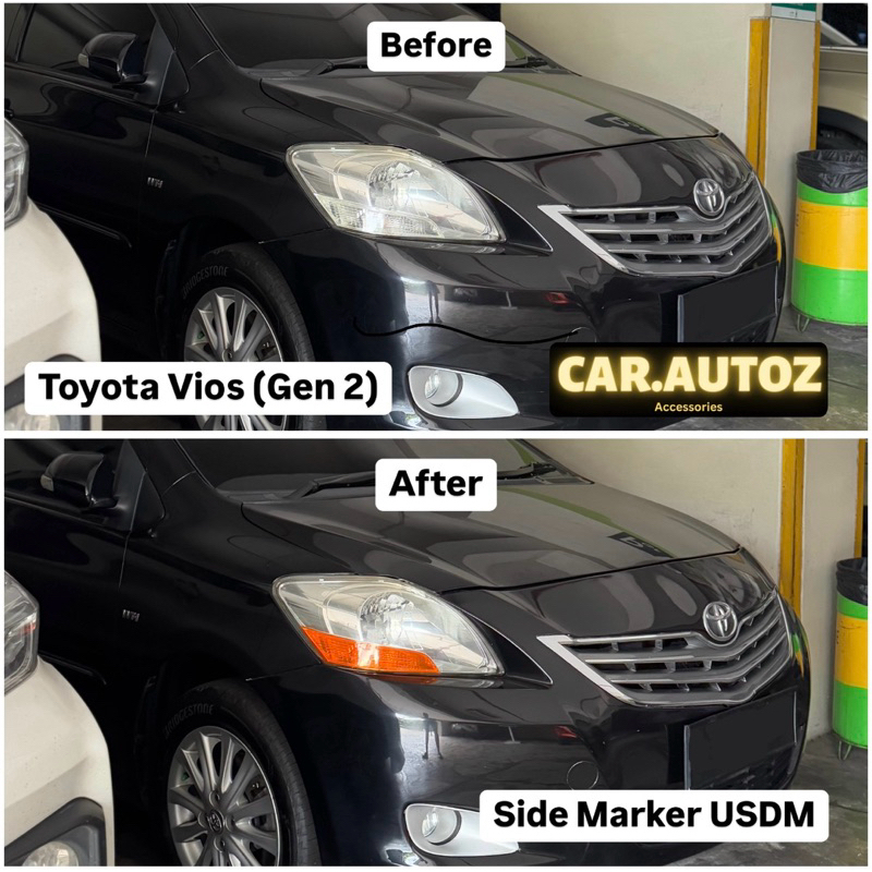 Toyota Vios Gen 2 Orange Side Marker Sticker | Shopee Philippines